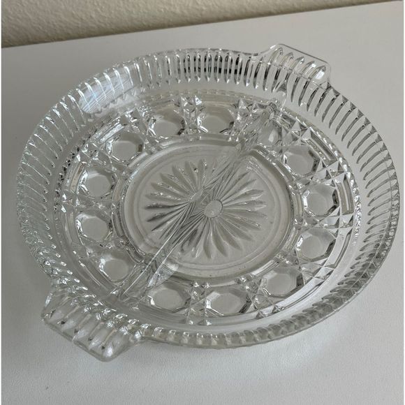 Federal Glass Co. | Dining | Vintagefederal Glass Windsor Clear Buttons ...